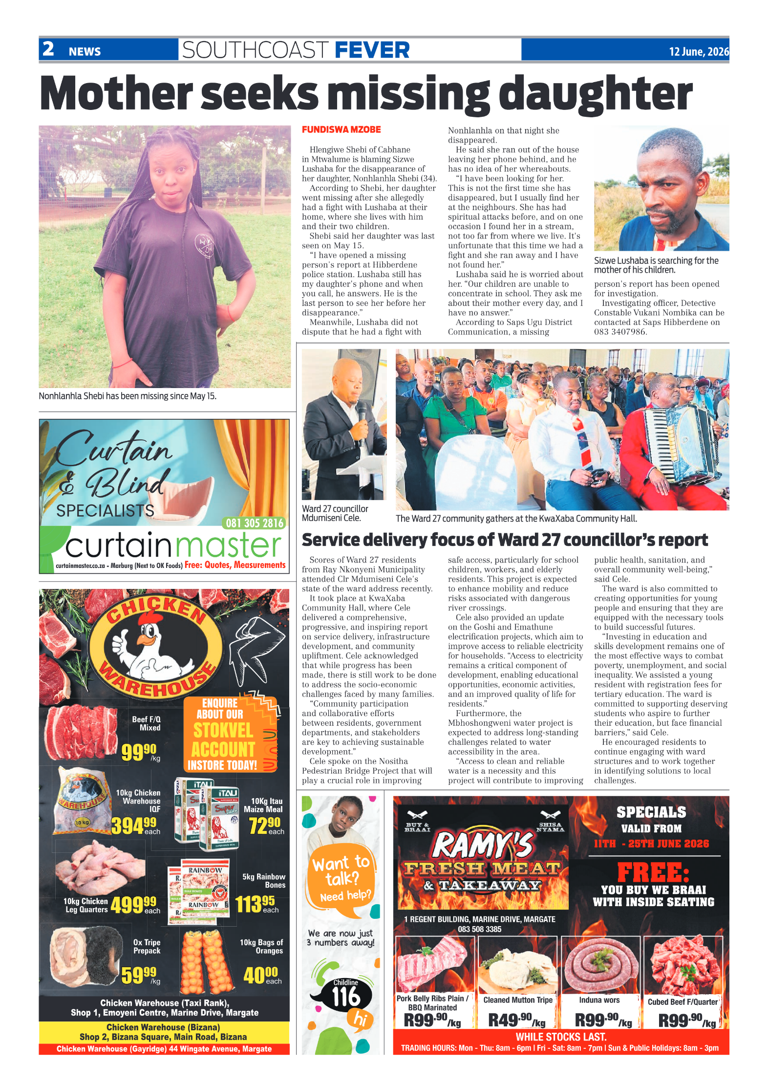 SCF 12 June | South Coast Herald