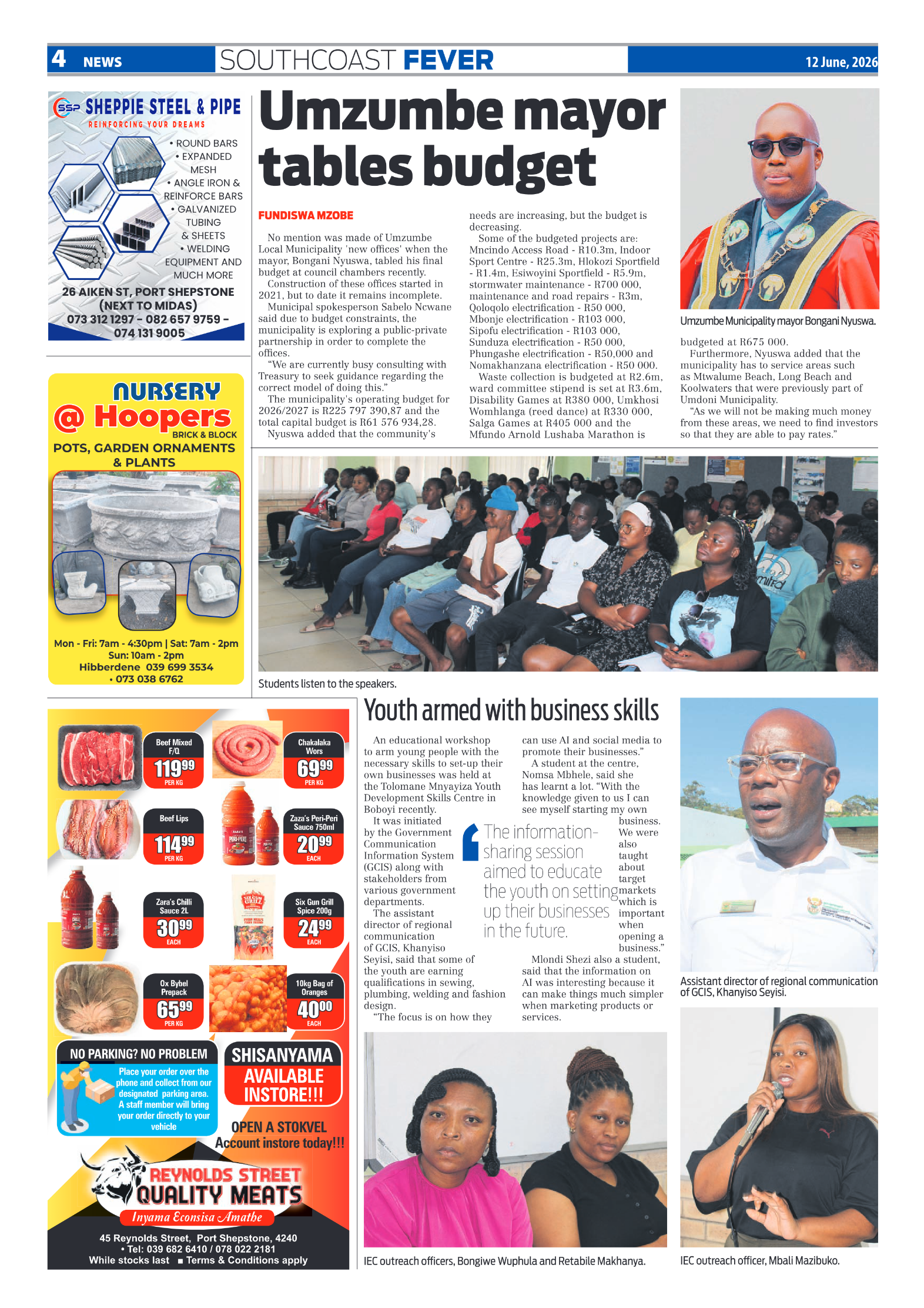 SCF 12 June | South Coast Herald